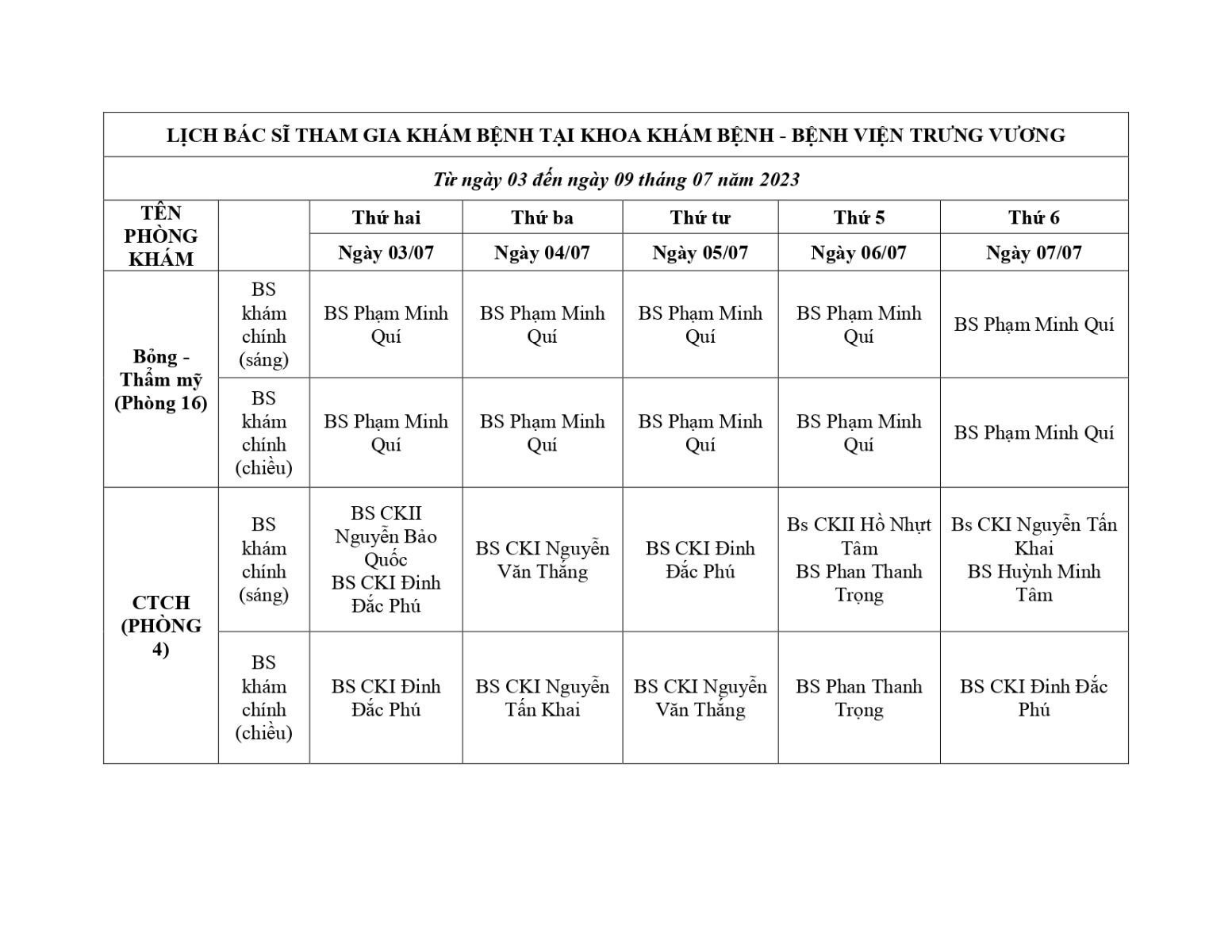 Bệnh viện Trưng Vương