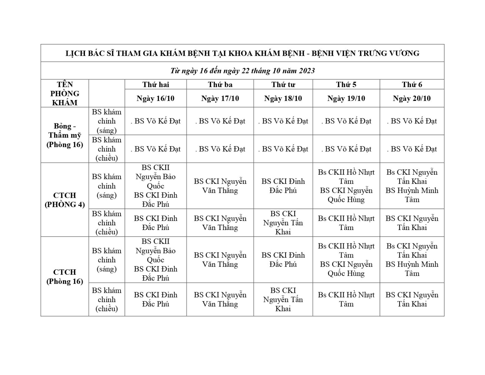 Bệnh viện Trưng Vương